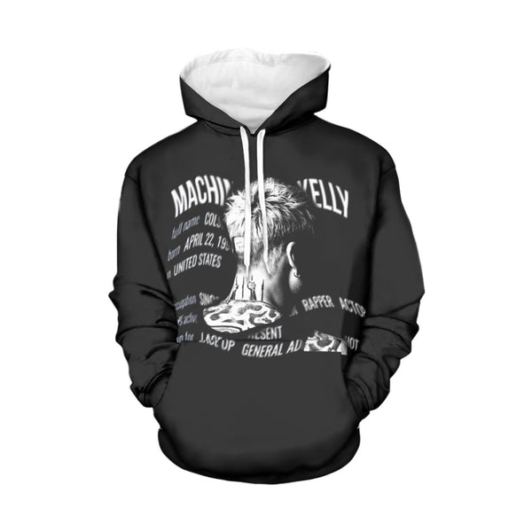 Machine Gun Kelly Custom All Over Print Casual Hoodie - noxfan