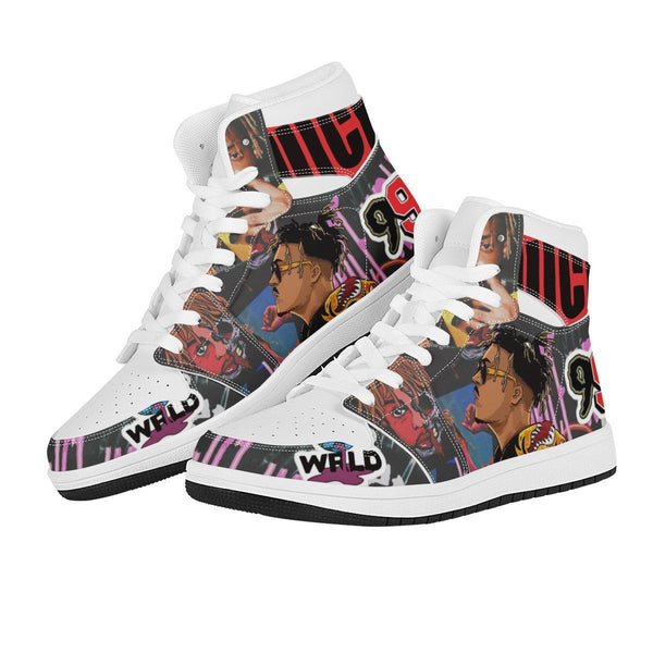 Juice Wrld High Top Sneaker - White - noxfan