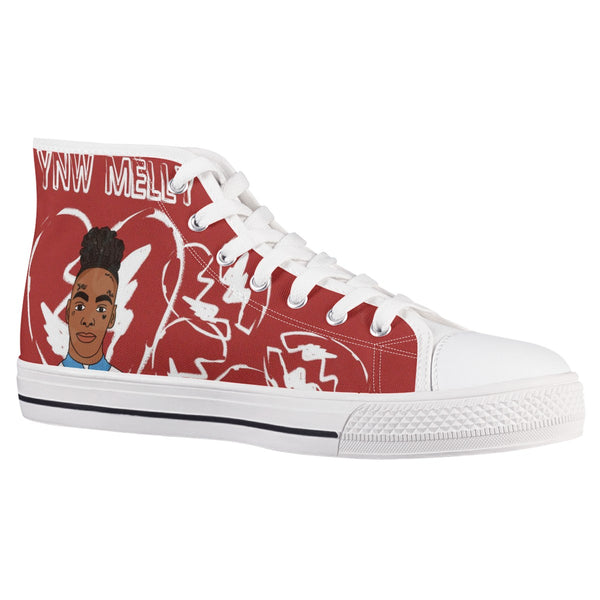 Shop Ynw Melly Custom High Top Canvas Shoes - noxfan