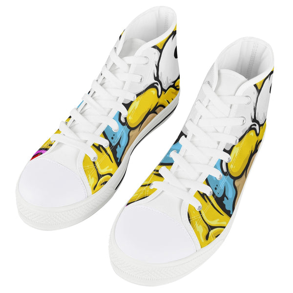 Shop Drip Custom High Top Canvas Shoes - noxfan