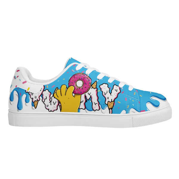 Shop Drip Low Top Leather Shoes - noxfan