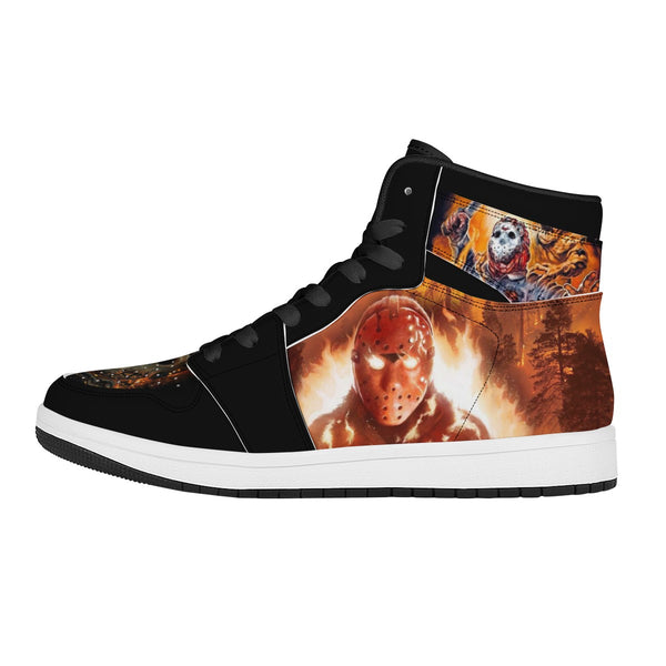 Shop Jason Voorhees Custom Leather Shoes - noxfan