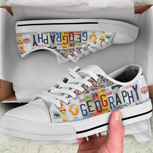 Geography Canvas Shoes - noxfan