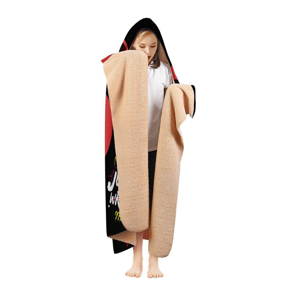 Shop Juice Wrld 9️9️9️ Custom Hooded Blanket - noxfan