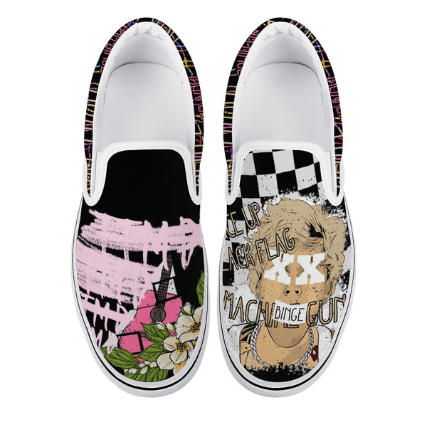Shop Machine Gun Kelly Custom Slip On Shoes - noxfan