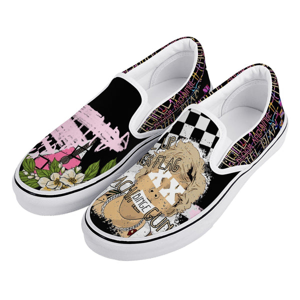 Shop Machine Gun Kelly Custom Slip On Shoes - noxfan